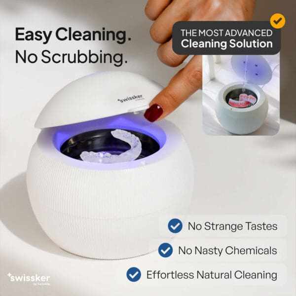Ultrasonic denture and retainer cleaner